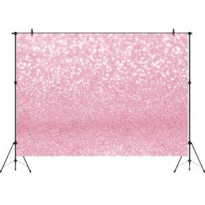 Aperturee 7x5ft Pink Bokeh Backdrop Abstract Glitter Abstract Sparkle Spot Photography Background Baby Shower Birthday Newborn Wedding Portrait Photo Studio Booth Props Party Decoration Banner