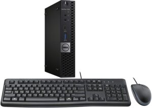 dell optiplex 7050 micro desktop, intel i7, 32gb ram, 256gb ssd, wifi, keyboard and mouse, windows 10 pro (renewed)