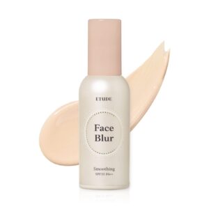 etude face blur smoothing spf 33 pa ++ (21ad) | multi-makeup coral base primer with smoothening effect and uv rays protection for a milky skin | korean makeup