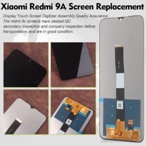 Pantalla LCD Screen Replacement for Xiaomi Redmi 9A M2006C3LG Redmi 9C Redmi 9C NFC Redmi 10A 6.53" LCD Display Touch Digitizer Assembly with Tools