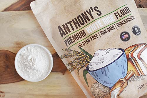 Anthony's Premium White Rice Flour, 3 lb, Gluten Free, Non GMO