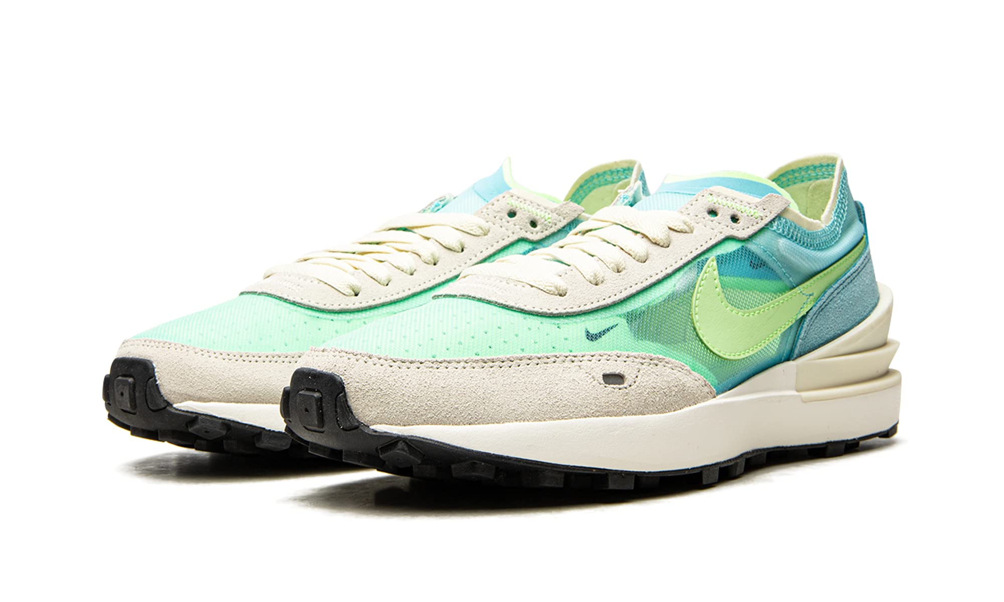 Nike Womens WMNS Waffle One DC2533 401 Bleached Aqua/Lime - Size 6W