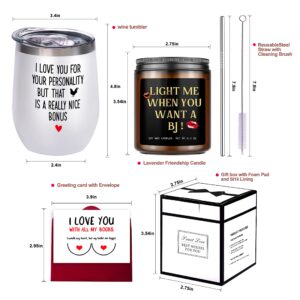 Gifts for Boyfriend Valentines Day Naughty Birthday Candles Boyfriend Gifts from Girlfriend Husband Birthday Gifts for Boyfriend Happy Anniversary, Gifts for Men Husband,Him,Couple,Fiance,Lover