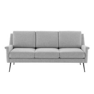 Modway Chesapeake Upholstered Fabric, Sofa, Black Light Gray