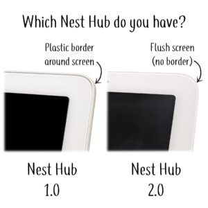 Mount Genie Simple Built-in Google Nest Hub Gen 2 Wall Mount [Does NOT FIT 2018 Gen 1]: The Perfect Smart Home Command Center | PoE Option Available | Designed in The USA