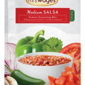 Mrs. Wages Medium Spicy Salsa Seasoning Mix, 4 Oz (Pack of 6)