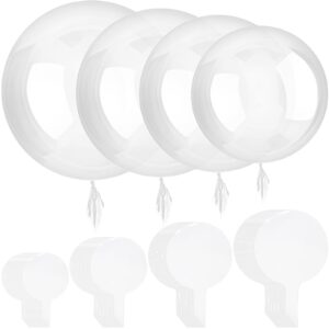 40 pieces bobo balloons transparent bubble bobo balloon praty bobo balloons clean bobo balloons for christmas wedding birthday party decorations (10 inch, 18 inch, 20 inch, 24 inch)