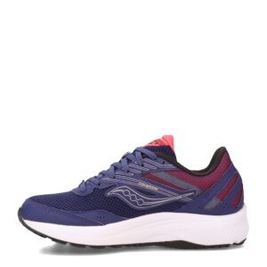 saucony women's cohesion 15 running shoe, cobalt/punch, 7