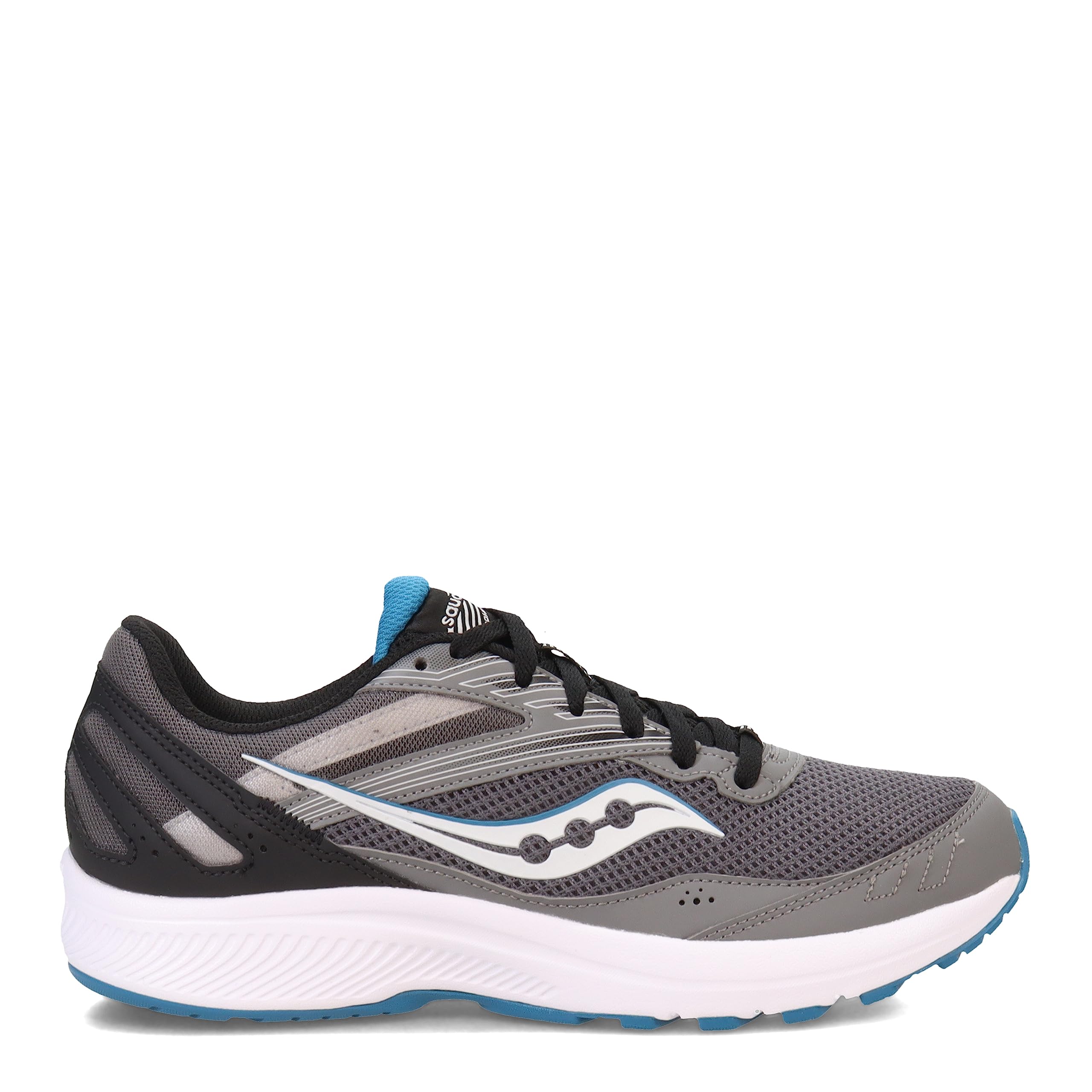 Saucony Men's Cohesion 15 Running Shoe, Charcoal/Topaz, 12