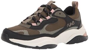 ryka women's noriko walking shoe dark olive exotic 8.5 w