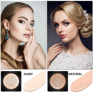 Mushroom Head Air Cushion CC Cream Foundation BB Cream Foundation Makeup Moisturizing CC Cream Liquid Foundation,Concealer Lasting Makeup Foundation Even Skin Tone Makeup Base Primer(Natural)