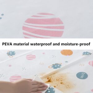 Refrigerator Fridge Dust-Proof Cover Washing Machine Cover PEVA Material Waterproof Cover with Storage Pockets Bags Fridge Dust Cover Oven Cover Multi-Purpose Top Covers (Double door, Flowers 1)