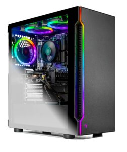 skytech shadow gaming computer pc desktop - ryzen 5 3600 6-core 3.6ghz, 1660 super 6g, 1tb ssd, 16gb ddr4 3000, rgb fans, ac wifi, windows 10 home 64-bit, black