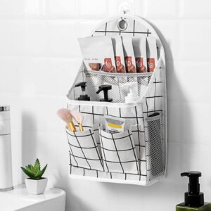 2pcs Storage Bag White Cotton Linen Student Make up Shoe Rack