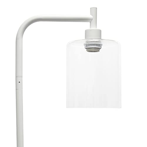 Simple Designs LF2009-WHT Modern Iron Lantern Floor Lamp, White