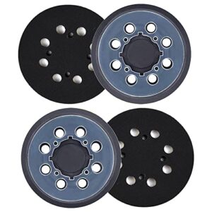 4 packs sander pad for dewalt dwe64233 & n329079 5" 8 hole hook and loop replacement orbital sander pad compatible with dwe6421 6421k dwe6423 6423k dcw210b (4 screw holes sanding part)