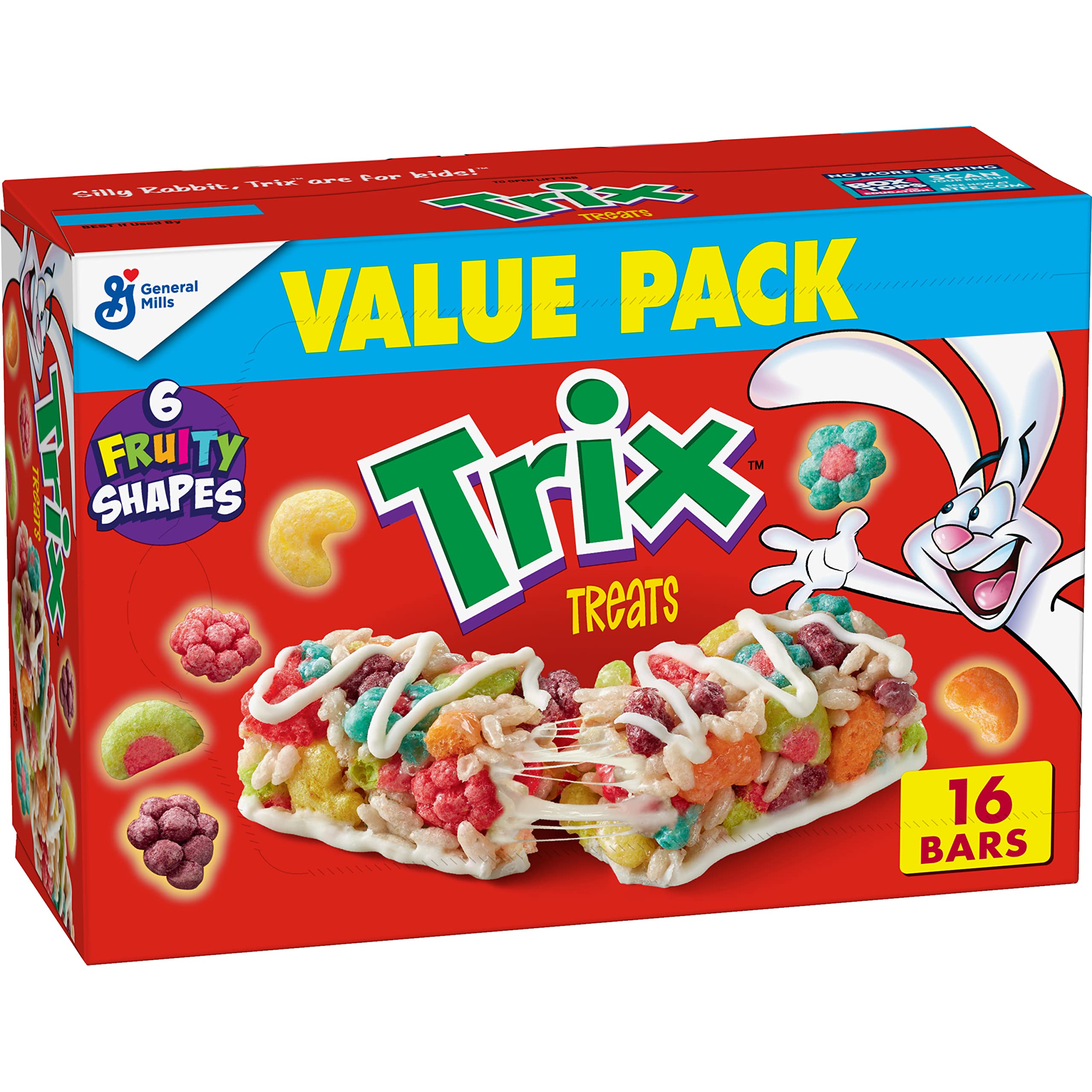 Trix Breakfast Cereal Treat Bars, Value Pack, 16 ct