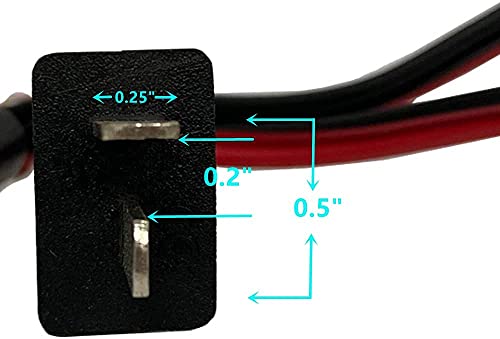 POWER PRODUCTS 12V DC T-Plug Battery Charging Cable for Sportsman 4000W 7500W GEN7500DF GEN4000DF GEN4000TRI GEN4000 with CO Detector for 2200W 3500W 7000W Dual Fuel Inverter Generator