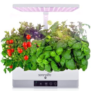 hydroponic herb garden 6 pods, indoor herb garden kit, seed pod, indoor garden, full-spectrum grow light, adjustable height, hydroponic indoor garden, smart indoor plant system