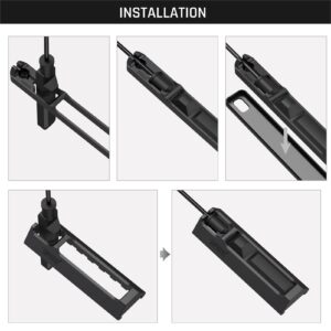 Feyachi Tape Pressure Switch Mount Plate for FL11 FL14 FL17 FL22 WL18 Tactical Flashlight and GL6 Green Laser Sight(MP22 for Mlok Systems, MP23 for Picatinny Rail)