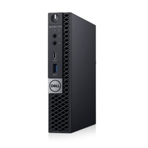 dell optiplex 7070 micro desktop - intel core i7 8th gen - i7-8700 - six core 4.6ghz - 256gb ssd - 16gb ram - windows 10 pro (renewed)