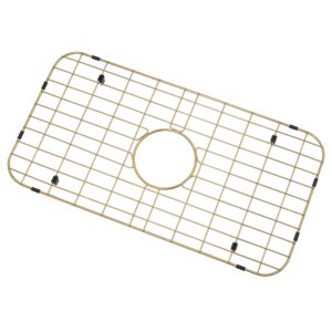 lonsince gold sink protector,24 15/16" x 13 1/8" kitchen sink grid gold,stainless steel sink protector,sink bottom grid,sink grate