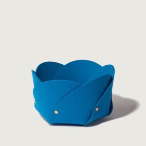 IANIYA Versatile Felt Storage Basket Organize with ease! Perfect for living rooms and stylish desktop decor(BLUE)