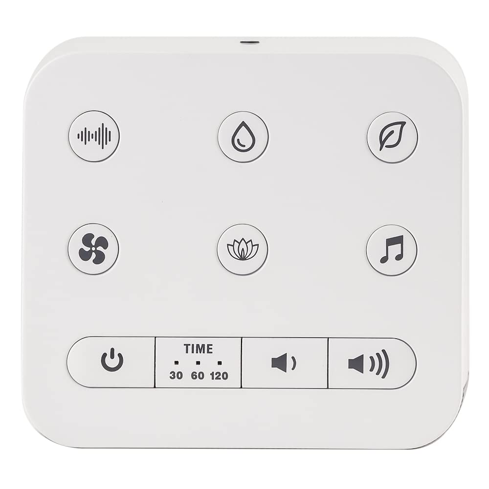 Serene Evolution 45 Sound Portable White Noise Machine - Sleep Sound Machine for Adults, Kids, Baby, Home, Office Privacy - White Noise Machine for Office - Nature Sound Machine - White Noise Maker