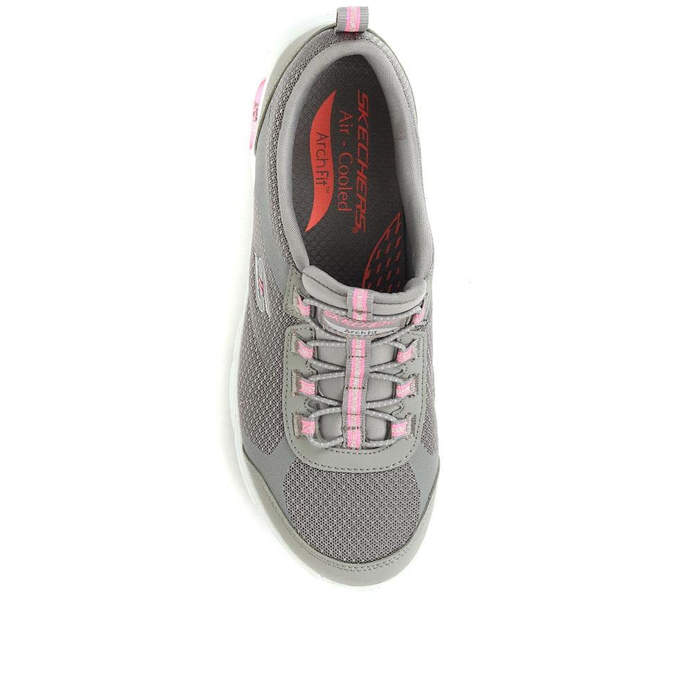 Skechers Arch Fit Refine - Her Best Grey/Pink 9 B (M)