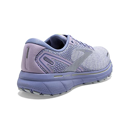 Brooks Women's Ghost 14 Neutral Running Shoe - Lilac/Purple/Lime - 8.5 Medium