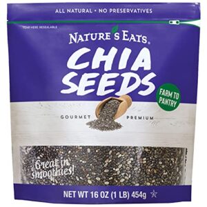 nature's eats black chia, 16 oz