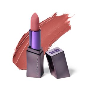 urban decay vice hydrating lipstick - 35 shades available - longwearing lip color - moisturizing & creamy formula with aloe vera + avocado oil - matte finish – backtalk, 0.11 oz