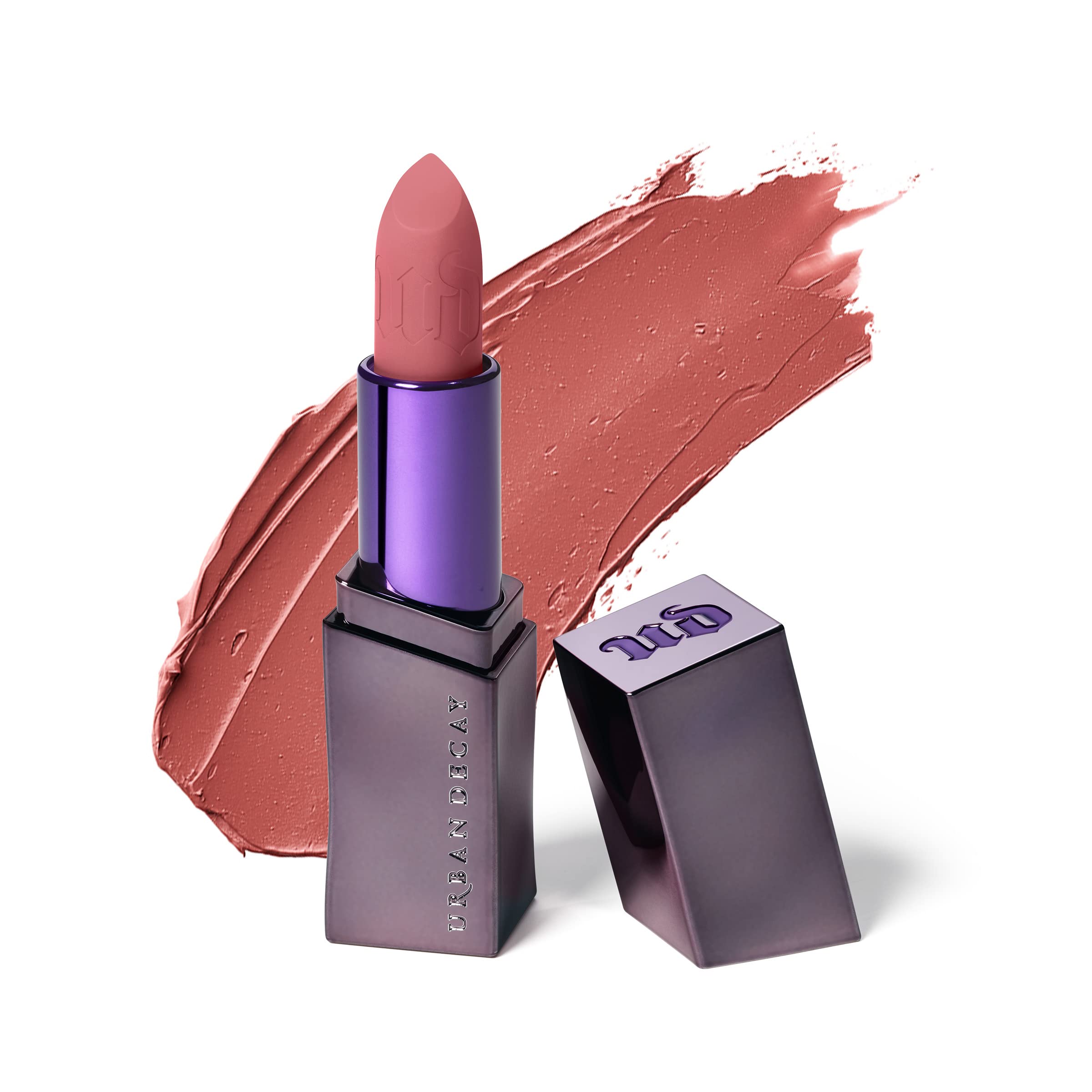 URBAN DECAY Vice Hydrating Lipstick - 35 Shades Available - Longwearing Lip Color - Moisturizing & Creamy Formula with Aloe Vera + Avocado Oil - Matte Finish – Backtalk, 0.11 Oz