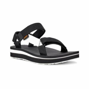 Teva Women's Midform Universal Sandal, Black/Bright White, 11