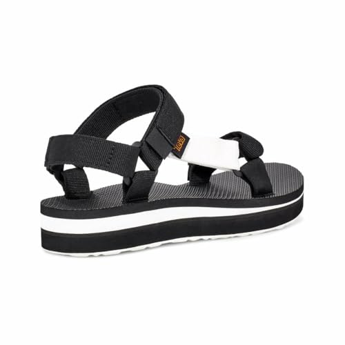 Teva Women's Midform Universal Sandal, Black/Bright White, 11