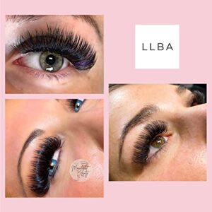 LLBA Promade Fans | Handmade Volume Eyelashes | Multi Selections From 3D To 16D | C CC D DD L M Curl | Thickness 0.03 ~ 0.1 mm | 8 - 20mm Length | Long Lasting | Easy Application (10D-0.03 D 11 mm)