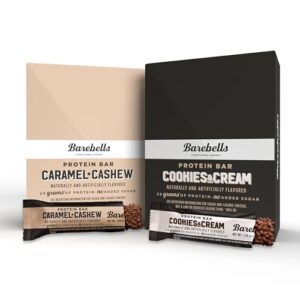 barebells caramel cashew and cookies & cream - 24 pack