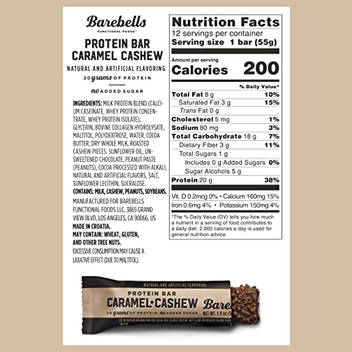 Barebells Caramel Cashew and Cookies & Cream - 24 Pack