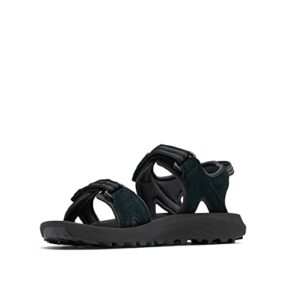 columbia women's trailstorm hiker 2 strap sport sandal, black/light cloud, 8