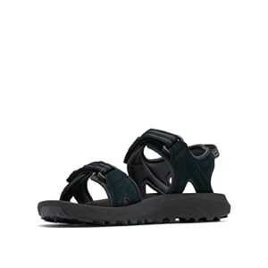 Columbia Women's Trailstorm Hiker 2 Strap Sport Sandal, Black/Light Cloud, 8