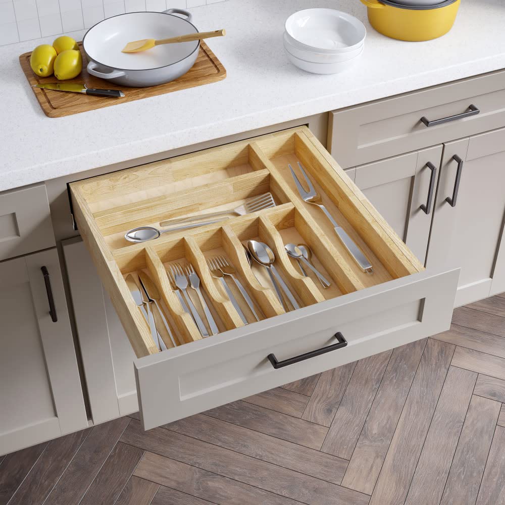 Hardware Resources 21" Adjustable Drop-In Cutlery Drawer Insert