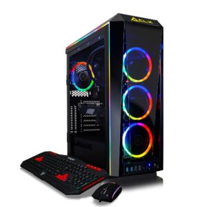 CLX Set VR-Ready Gaming Desktop - Liquid Cooled AMD Ryzen 9 5900X 3.7Ghz 12-Core Processor, 64GB DDR4 Memory, GeForce RTX 3080 10GB GDDR6X Graphics, 1TB SSD, 6TB HDD, WiFi, Windows 11 Home 64-bit