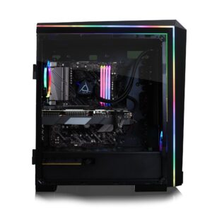 CLX Set VR-Ready Gaming Desktop - Liquid Cooled AMD Ryzen 9 5900X 3.7Ghz 12-Core Processor, 64GB DDR4 Memory, GeForce RTX 3080 10GB GDDR6X Graphics, 1TB SSD, 6TB HDD, WiFi, Windows 11 Home 64-bit