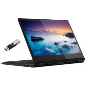 lenovo ideapad flex 14 14" fhd touchscreen 2-in-1 laptop intel i7-8565u quad-core 8gb ram ddr4 256gb ssd hdmi backlit keyboard with fingerprint reader win 10 w/ratzk 32gb usb drive