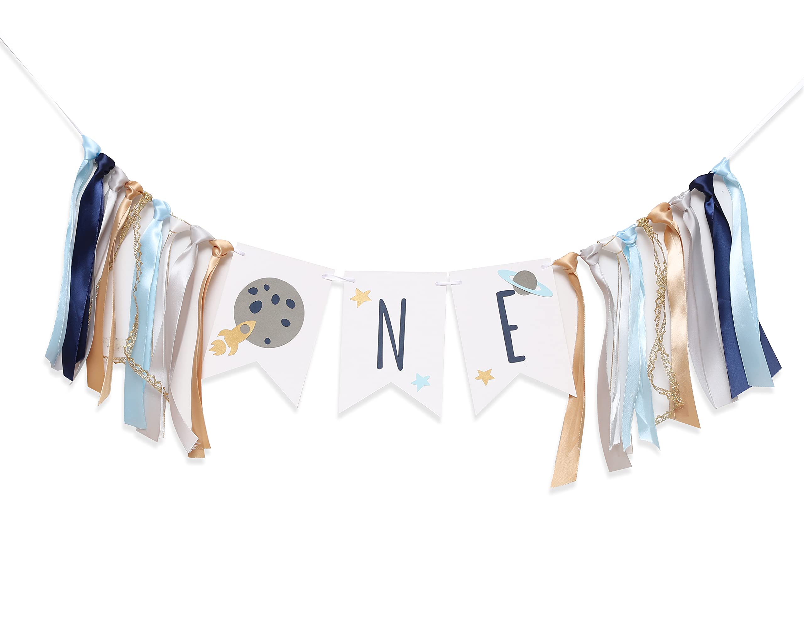 Space Theme 1st Birthday Banner-space Theme High Chair Banner, 1st Birthday High Chair Banner, Outer Space Birthday, 3 2 1 Lift-off, Universe Birthday, Orbit the Sun, Rocket Ship (rocket Banner)