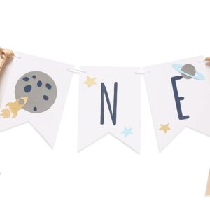 Space Theme 1st Birthday Banner-space Theme High Chair Banner, 1st Birthday High Chair Banner, Outer Space Birthday, 3 2 1 Lift-off, Universe Birthday, Orbit the Sun, Rocket Ship (rocket Banner)