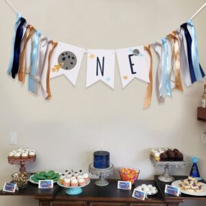 Space Theme 1st Birthday Banner-space Theme High Chair Banner, 1st Birthday High Chair Banner, Outer Space Birthday, 3 2 1 Lift-off, Universe Birthday, Orbit the Sun, Rocket Ship (rocket Banner)