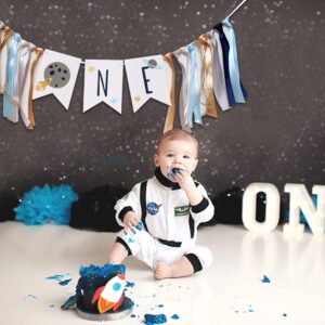 Space Theme 1st Birthday Banner-space Theme High Chair Banner, 1st Birthday High Chair Banner, Outer Space Birthday, 3 2 1 Lift-off, Universe Birthday, Orbit the Sun, Rocket Ship (rocket Banner)