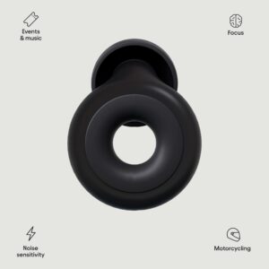 Loop Experience Plus Earplugs - High Fidelity Hearing Protection for Musicians, DJs, Festivals, Concerts and Nightlife – 18dB & NRR 7 Noise Reduction Ear Plugs – Extra Accessories Incl - Black