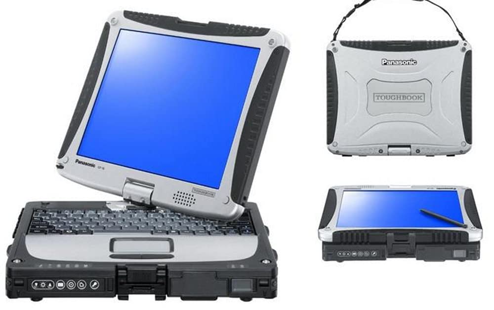 Panasonic Toughbook 19, CF-19 MK5, 10.1 Touchscreen, Rugged Laptop Convertible Tablet, Intel Core i5-2520M2.50GHz, 128 GB SSD, 8GB, Wi-fi, Bluetooth, Dedicated GPS, GOBI, Windows 10 Pro (Renewed)